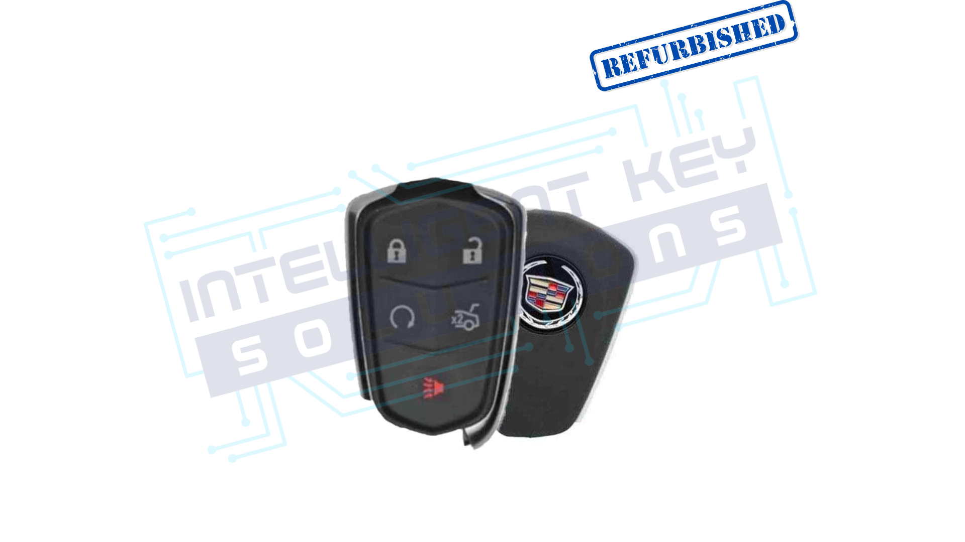 14-19 Cadillac ATS/CTS/XTS 5 Btn Smart Key OEM REFURBISHED w/LOGO ...