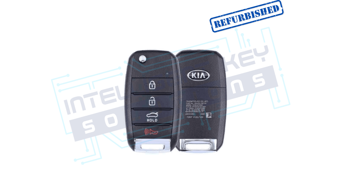 18-21 Kia Rio 4 Btn Flip Key OEM REFURBISHED w/LOGO – Intelligent Key ...