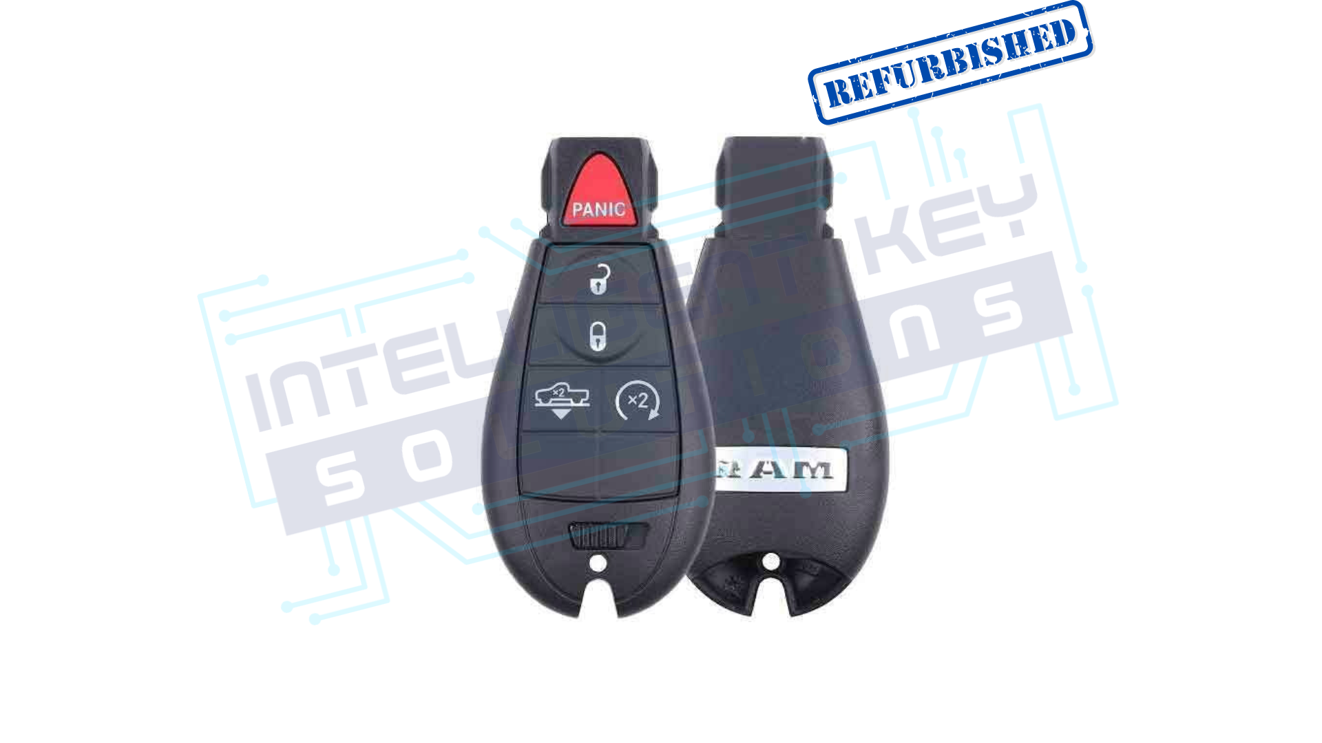 13-18 Dodge Ram Fobik 5-BUTTON w/RS & AIR SUSPENSION OEM REFURBISHED w ...