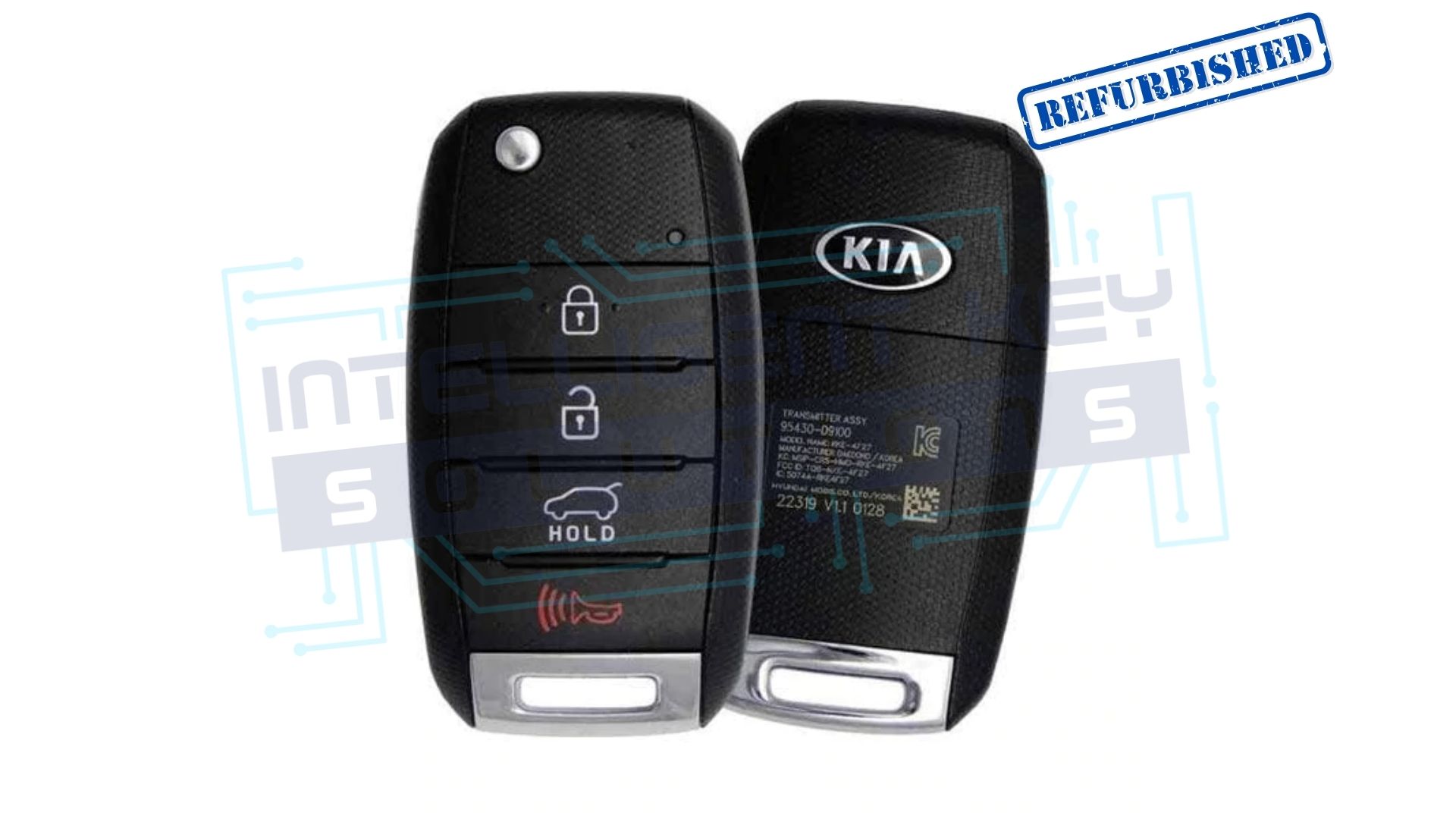 16-20 Kia Sportage 4-Btn Flip Key OEM REFURB w/ LOGO – Intelligent Key ...