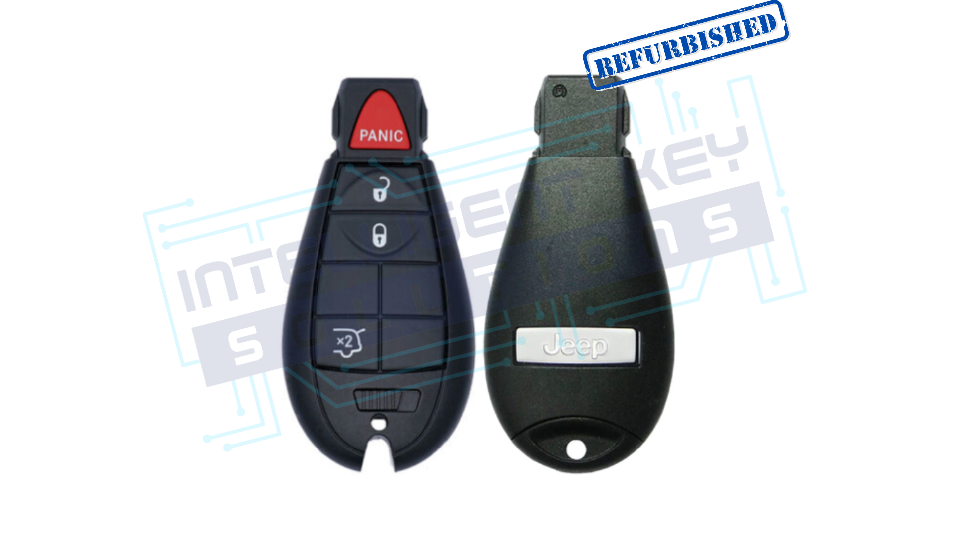 2008-2010 Jeep 4btn No Keyless Go Fobik (IYZ-C01C) OEM REFURBISHED w ...